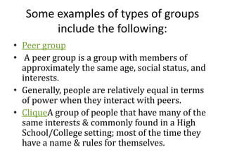 Sociology 13 social groups | PPT | Free Download