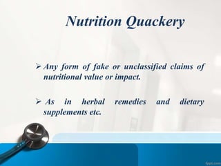 Quackery | PPTX