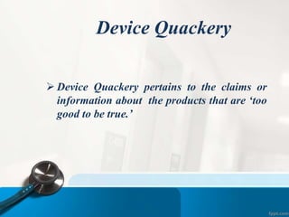 Quackery | PPTX