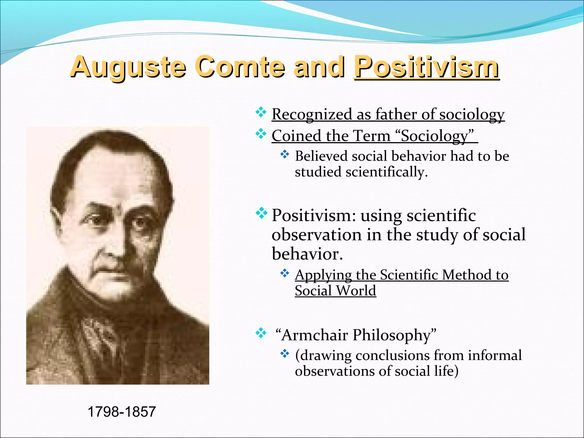 Sociology 2 origins of sociology founders | PPT