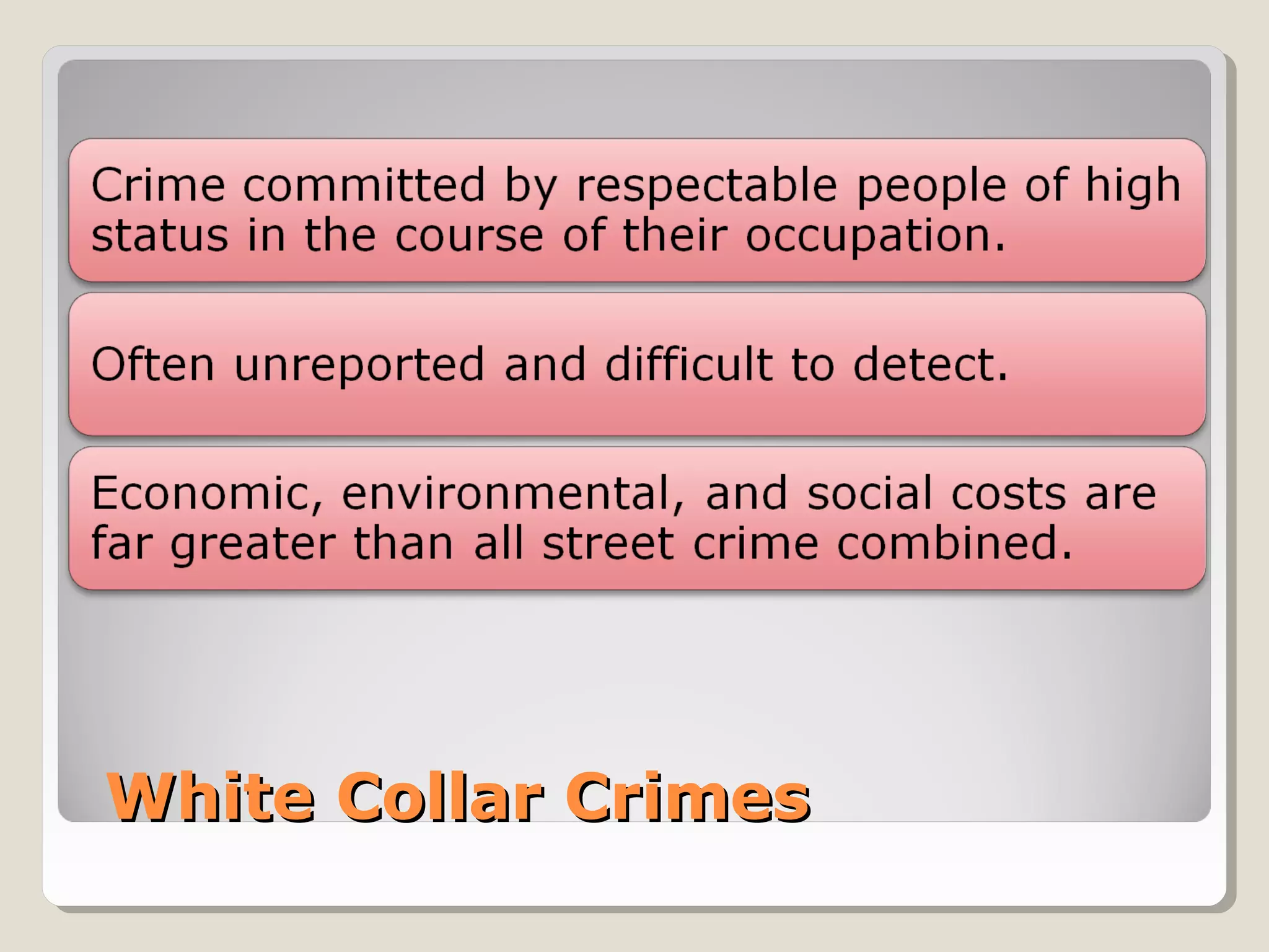 Sociology 6 deviance crimes | PPT