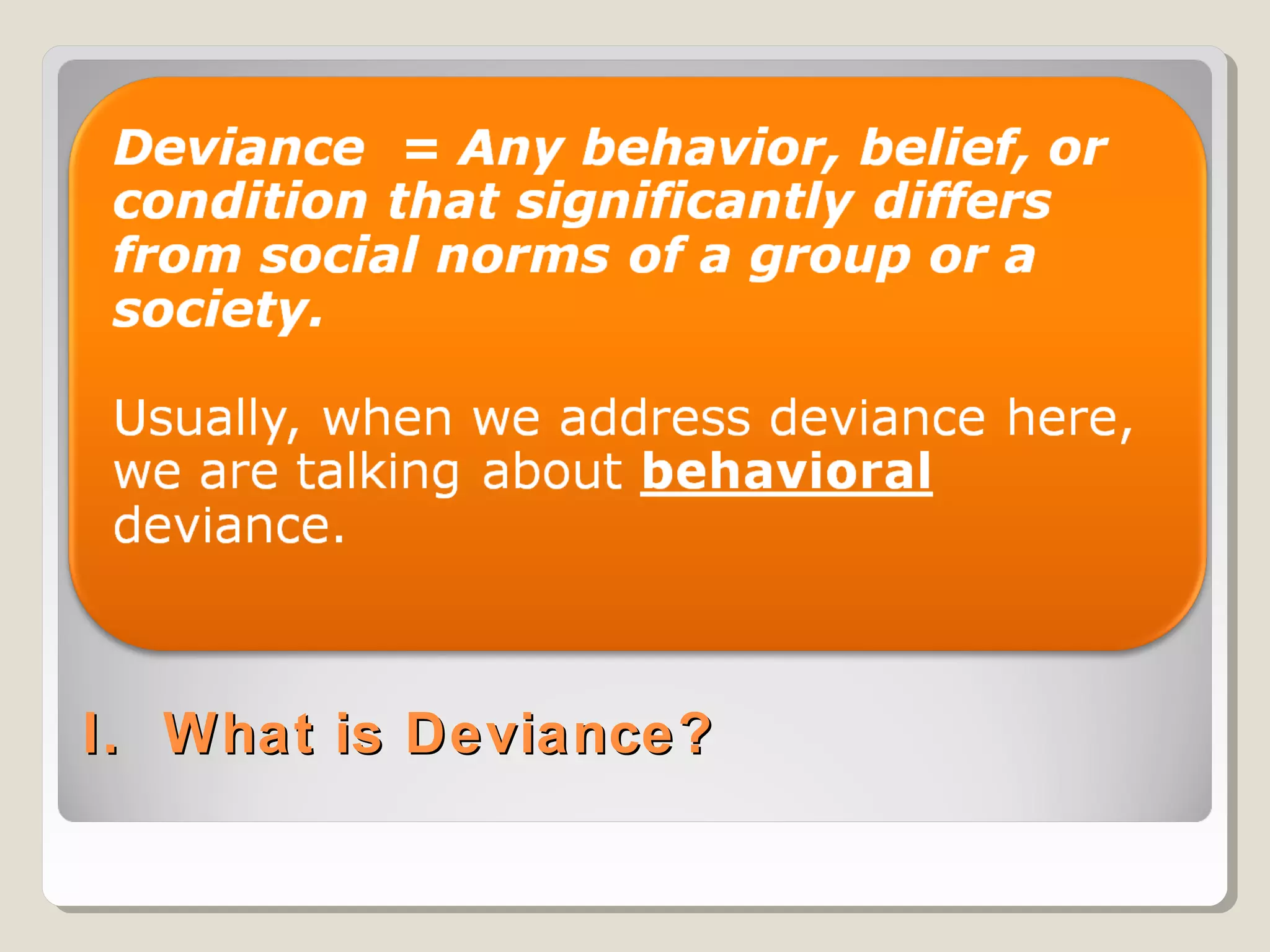 Sociology 6 deviance crimes | PPT