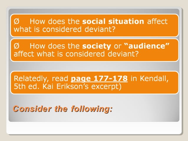Sociology 6 deviance crimes | PPT