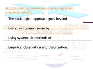 Sociology and common sense | PPTX
