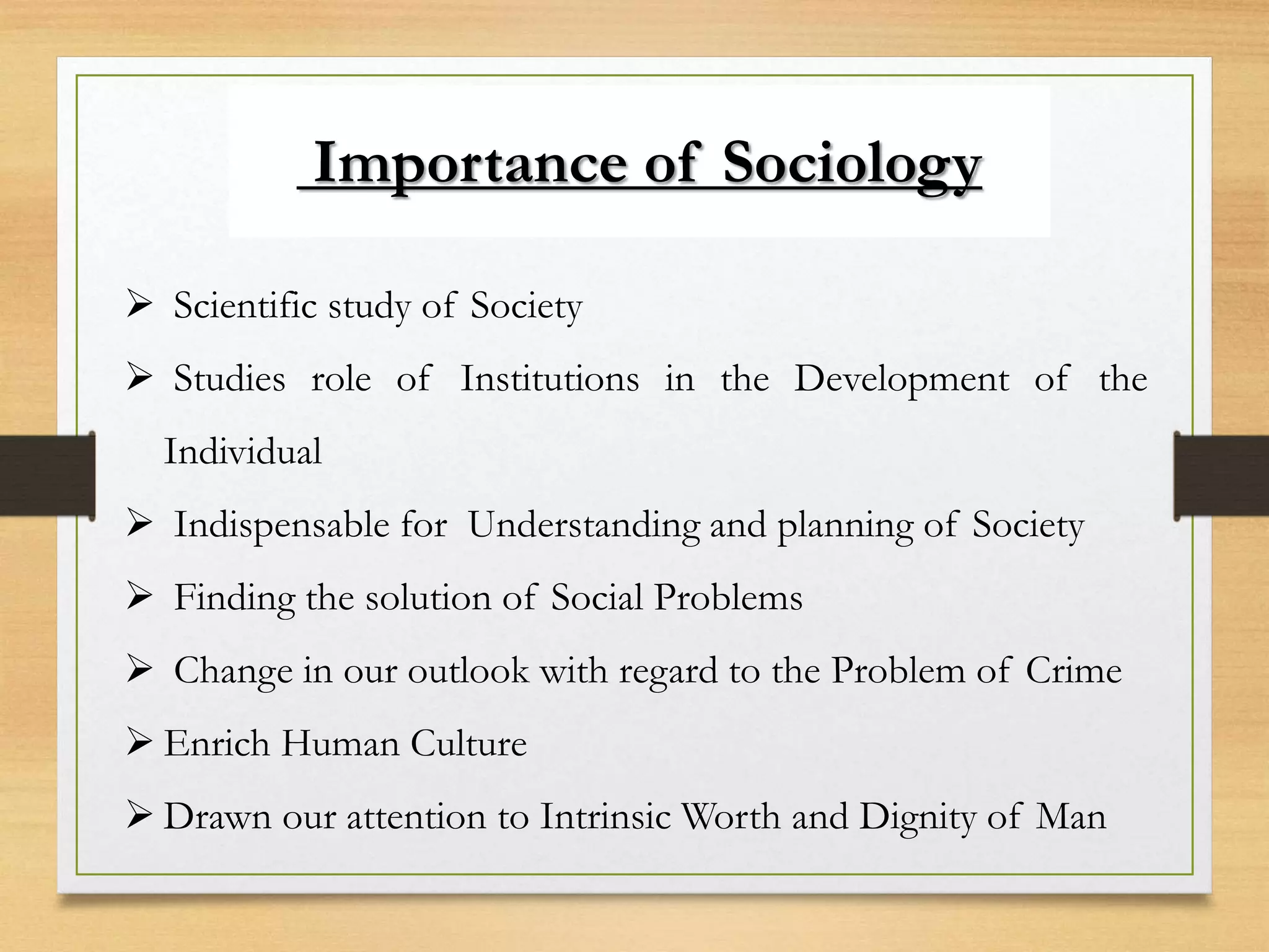 Sociology and economics | PPTX