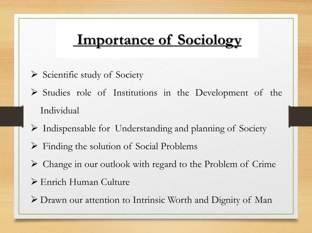 Sociology and economics | PPTX | Science