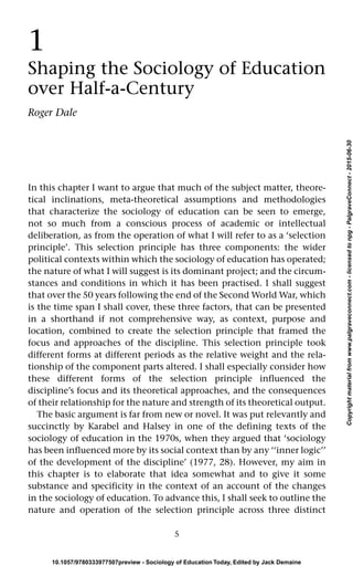 Sociology and education | PDF | Educational Assessment | Education