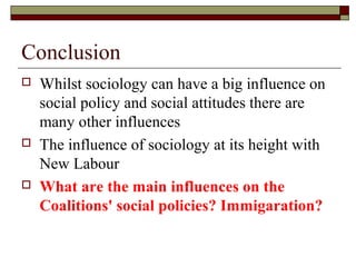 Sociology and social_policy | PPT