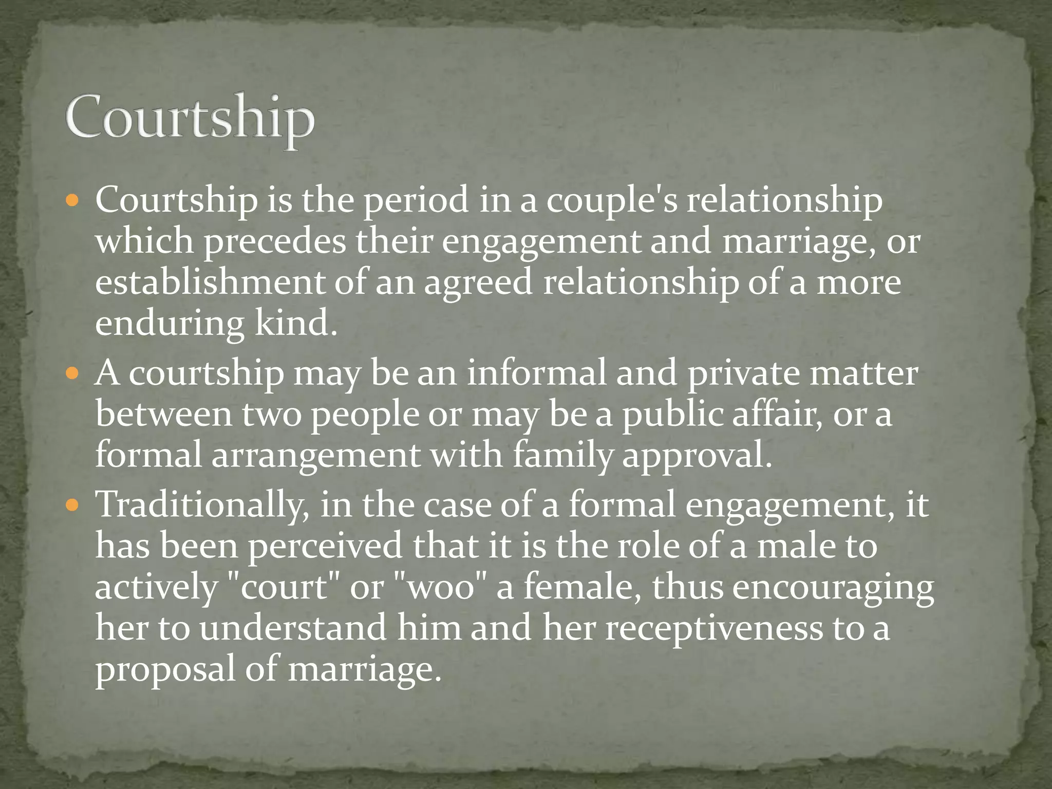 Sociology & Anthropology (Courtship and Marriage) | PPTX