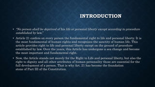 Presentation on Article 21 | PPTX