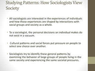 Sociology ch 1 lecture 1 | PPT