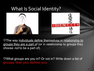 Sociology Chapter 1 - Your Social Identity | PPT