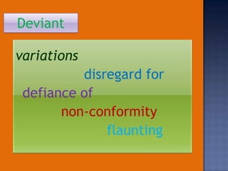 Deviant Behavior | PPT
