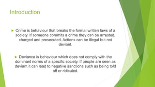 Sociology Crime and Deviance 2018 | PPT