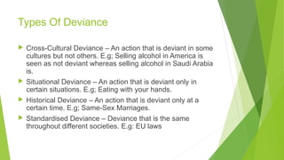 Sociology Crime and Deviance 2018 | PPT