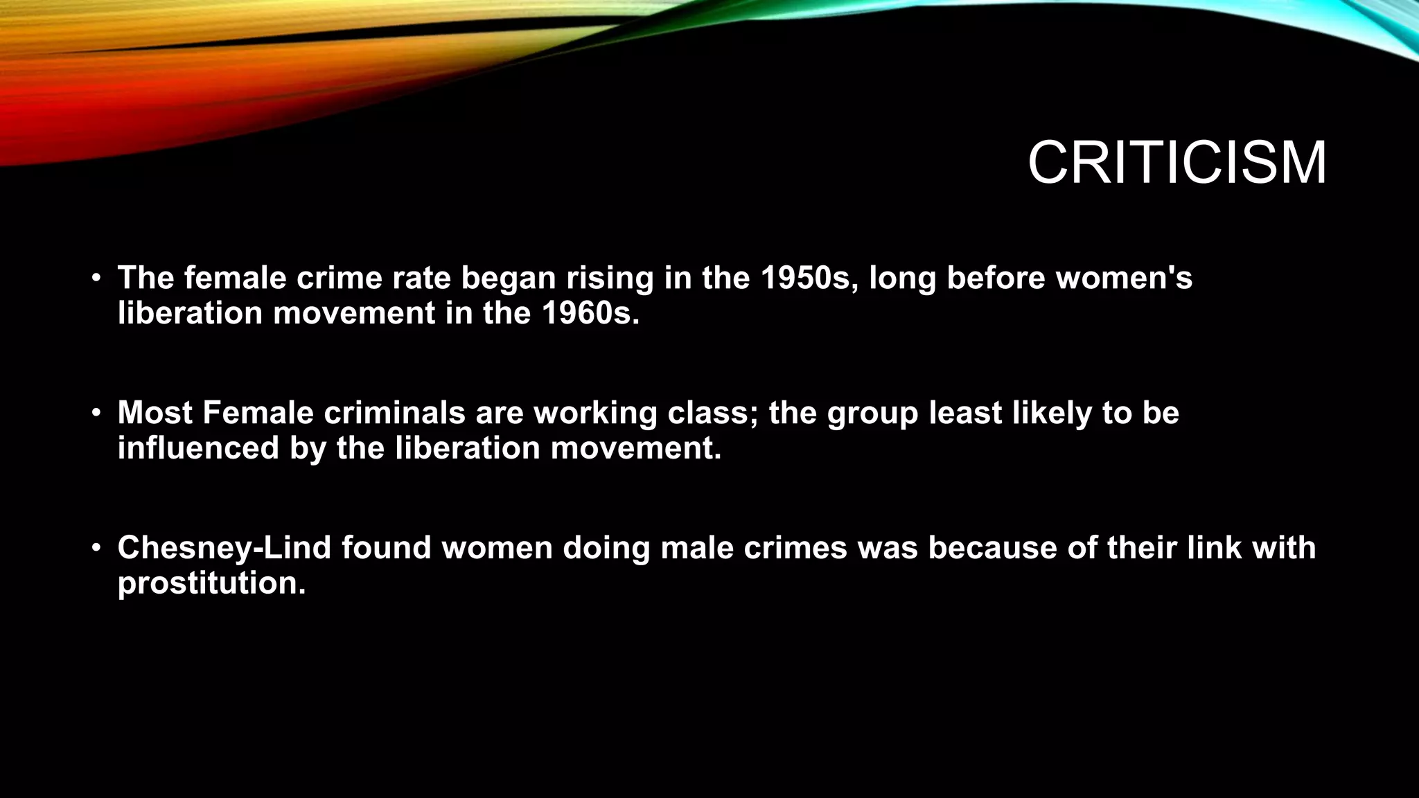 Sociology crime and gender | PPTX | Crime & Harmful Acts to Individuals ...