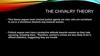 Sociology crime and gender | PPTX | Crime & Harmful Acts to Individuals ...