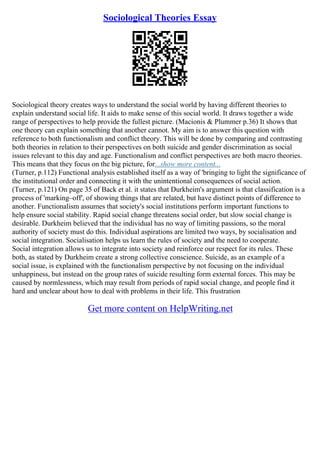 Sociology Essay Topic Ideas | PDF