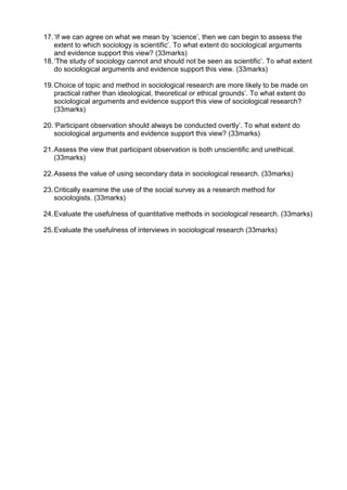 SociologyExchange.co.uk Shared Resource | PDF