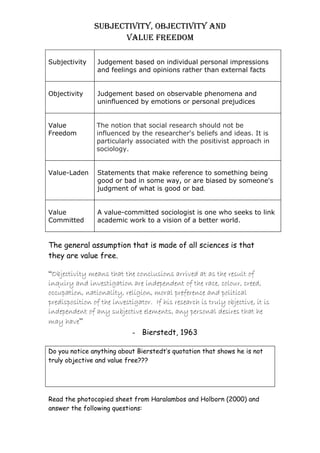 SociologyExchange.co.uk Shared Resource | PDF