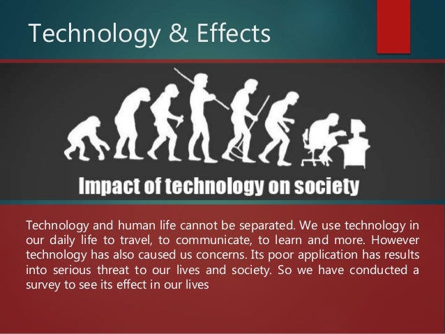 Sociology, Impact of Technology on society