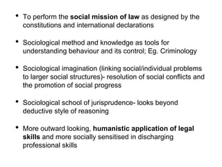 Sociology for law | PPTX