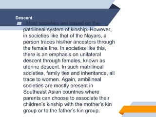 Sociology II Descent Meaning ,Defination and its Types.pptx