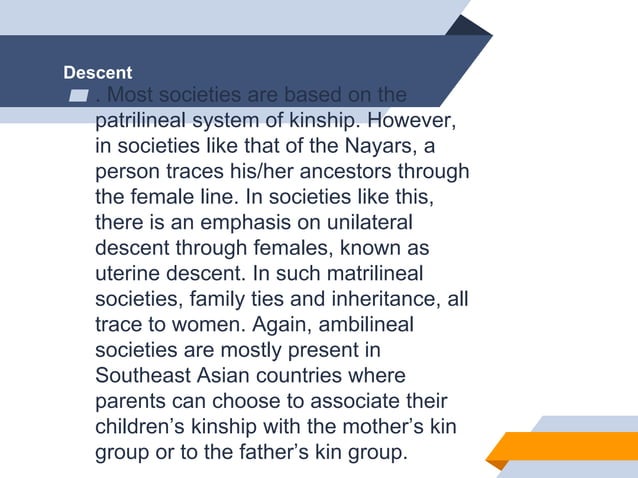 Sociology II Descent Meaning ,Defination and its Types.pptx