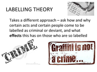 Sociology labelling theory 1 | PPT | Crime & Harmful Acts to ...
