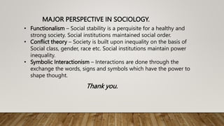 Sociology - a life lesson. | PPTX