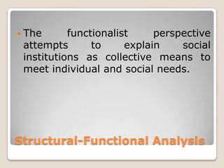 Sociology meaning and perspectives | PPT