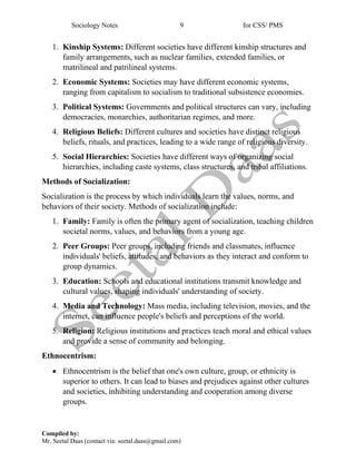 Sociology Notes for CSS.pdf