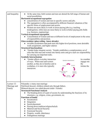 University Introduction to Sociology Notes | DOCX