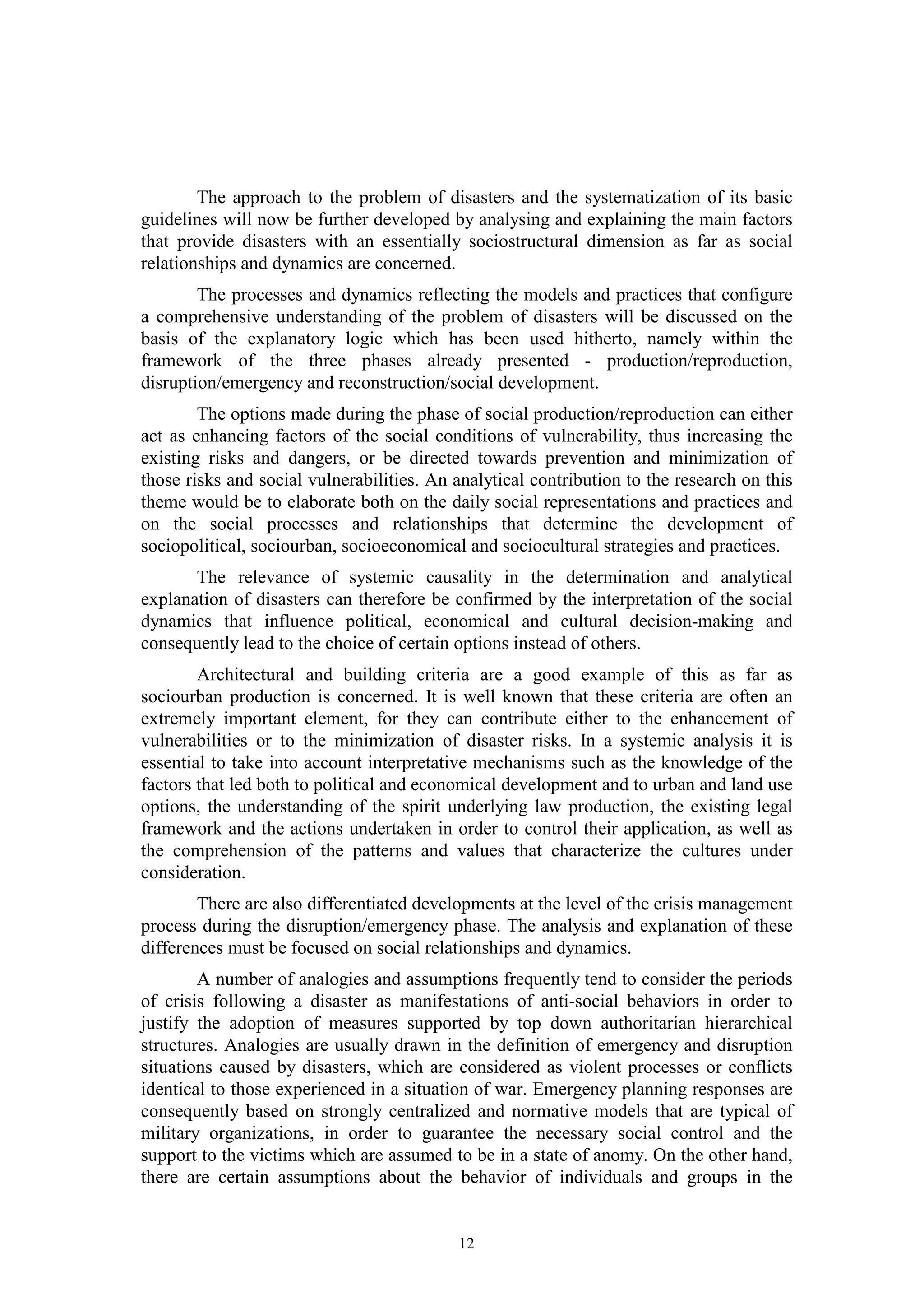 Sociology of disasters | PDF