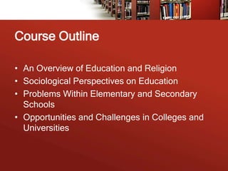 Sociology of education | PPTX