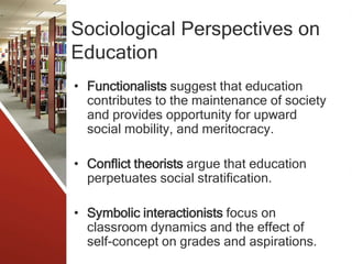 Sociology of education | PPTX