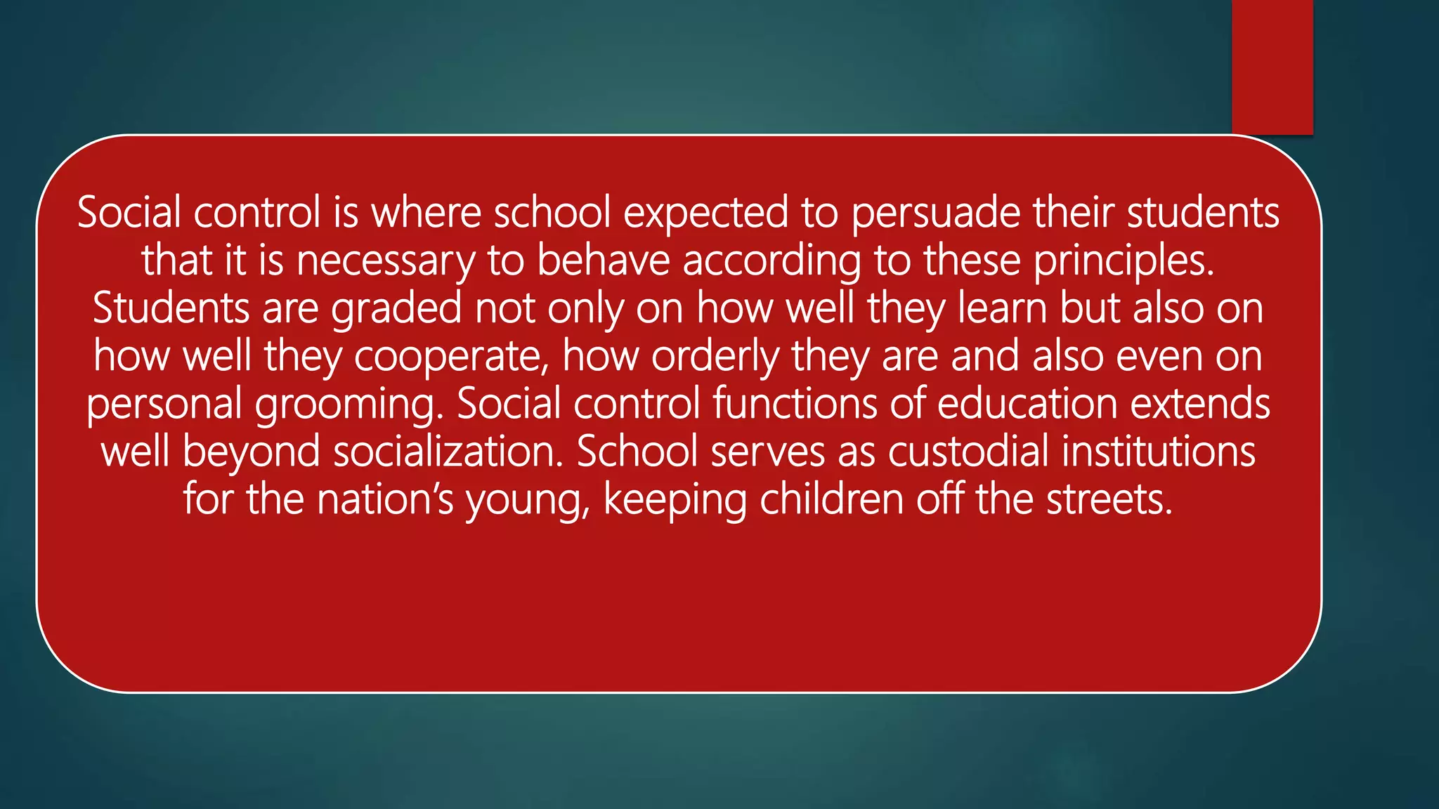 Sociology of education ppt. | PPTX