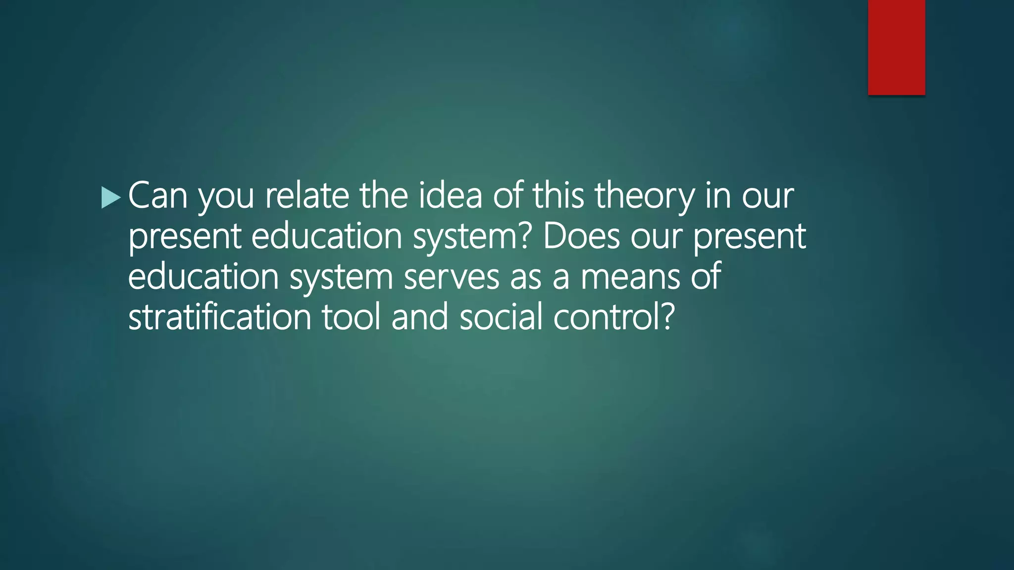 Sociology of education ppt. | PPTX