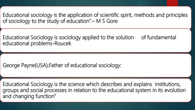 Sociology of education ppt. | PPTX