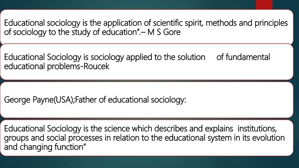 Sociology of education ppt.