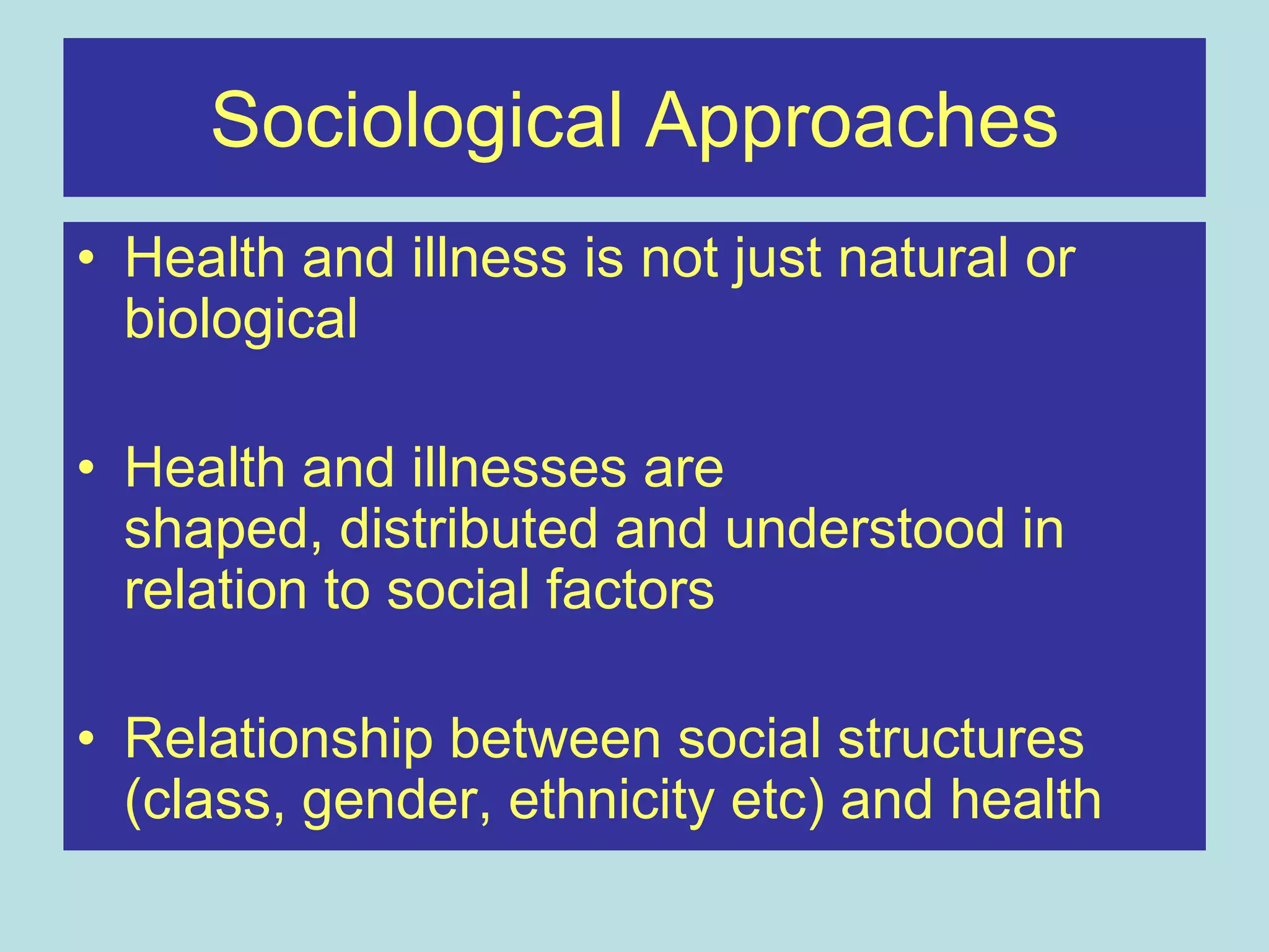 Sociology of health and illness wk 14 introduction | PPT
