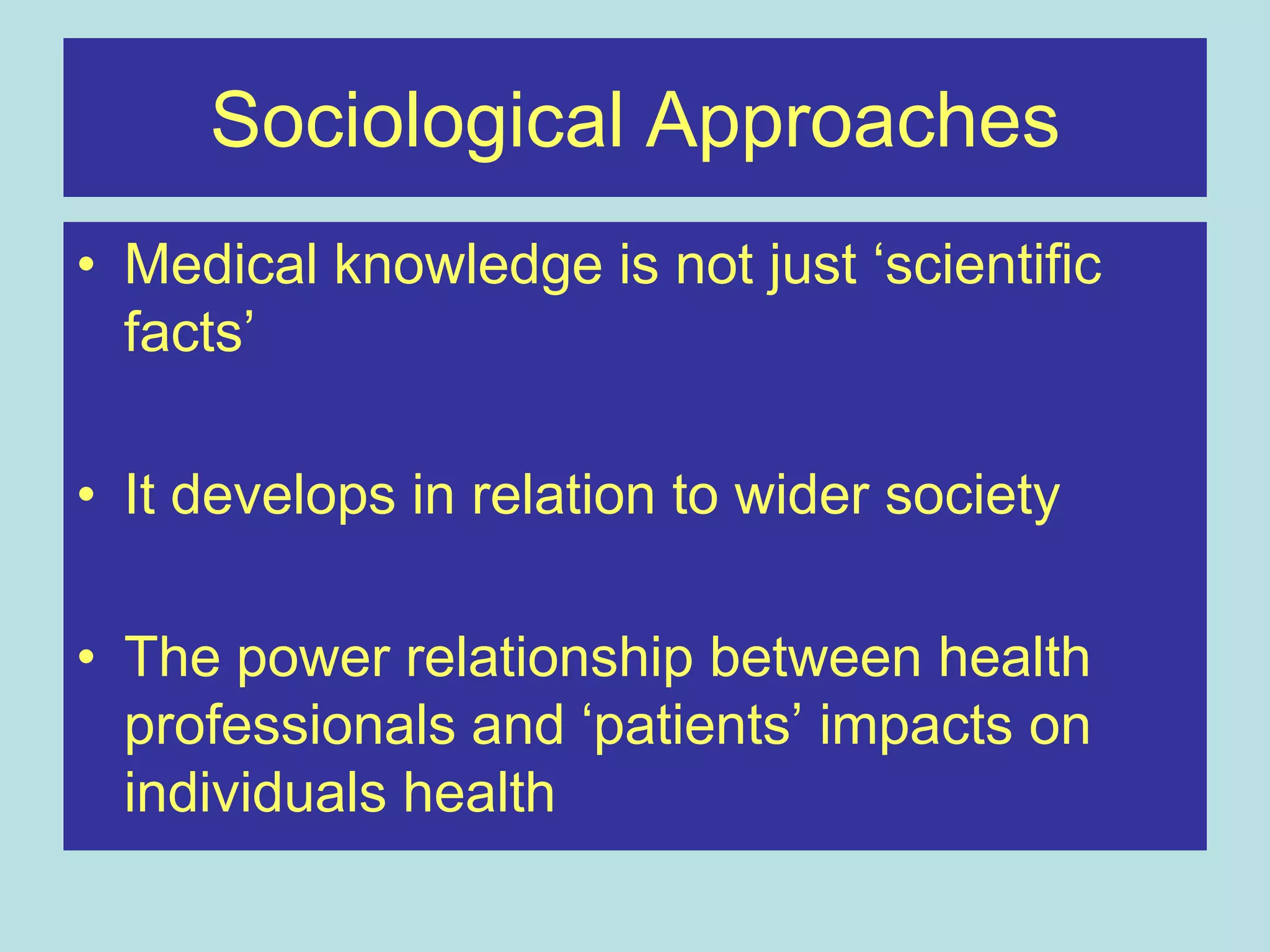 Sociology of health and illness wk 14 introduction | PPT