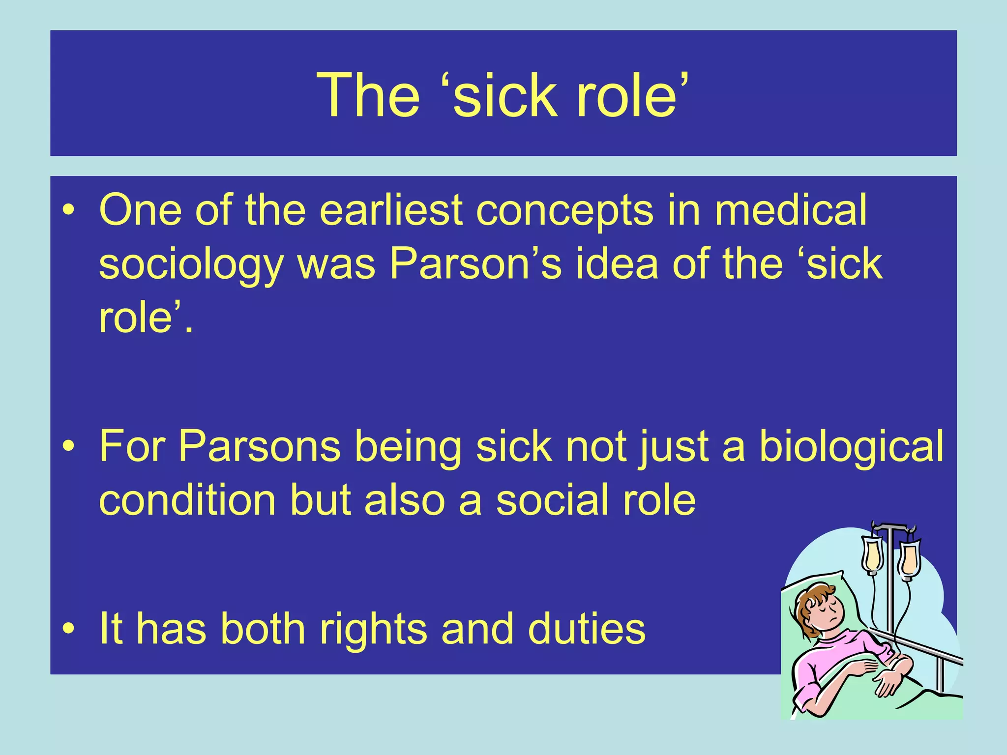 Sociology of health and illness wk 14 introduction | PPT
