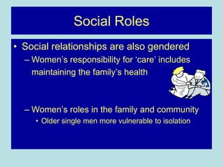 Sociology of health and illness wk 18 gender shi (1) | PPT