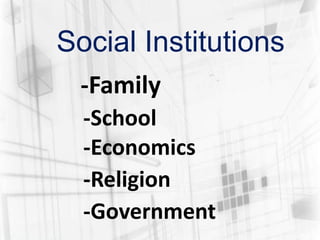 Sociology of knowledge and social institution | PPTX