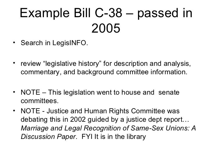 Bill Law Example