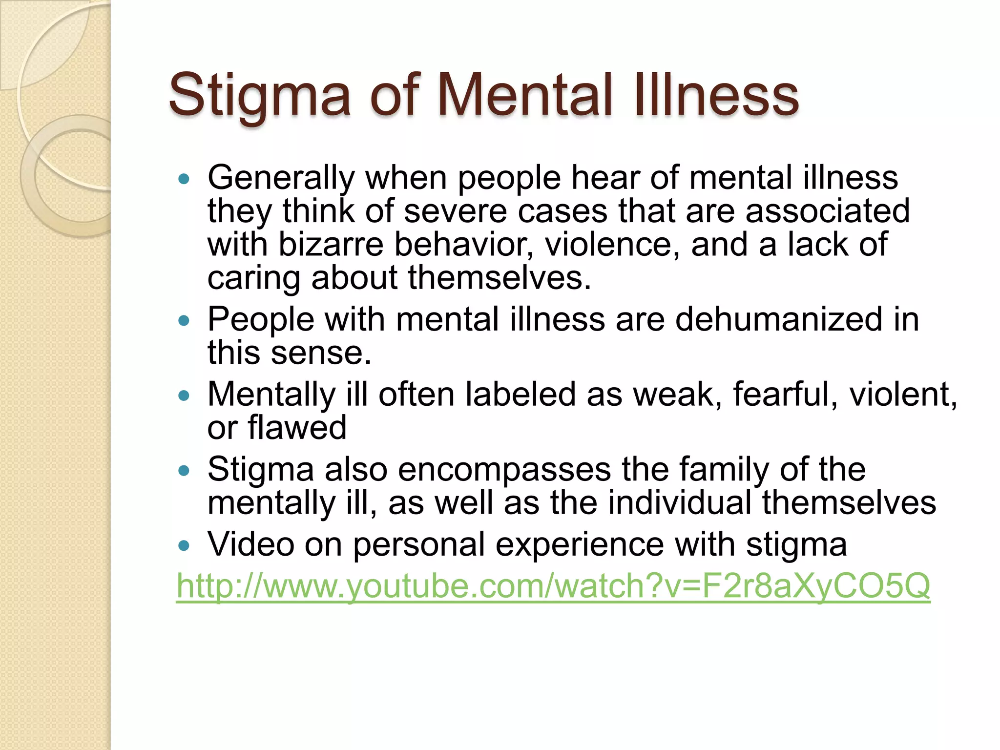 Sociology Of Mental Illness Presentation | PPTX | Mental Health ...