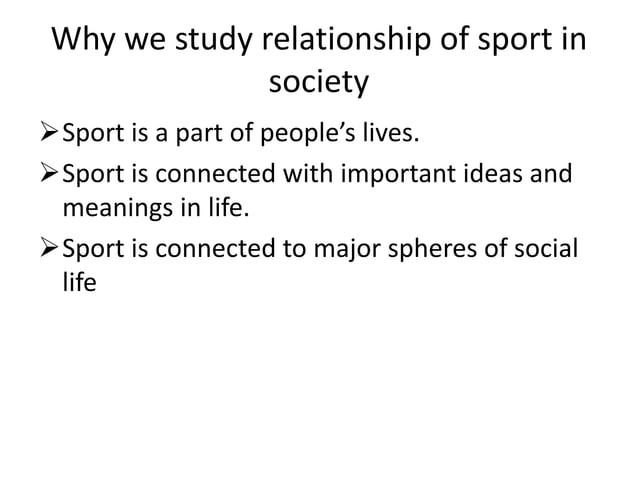 Sociology of sports | PPTX