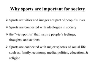 Sociology of sports | PPTX