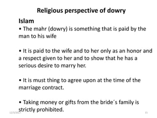 Dowry system in Bangladesh | PPTX | Wedding | Personal Celebrations ...